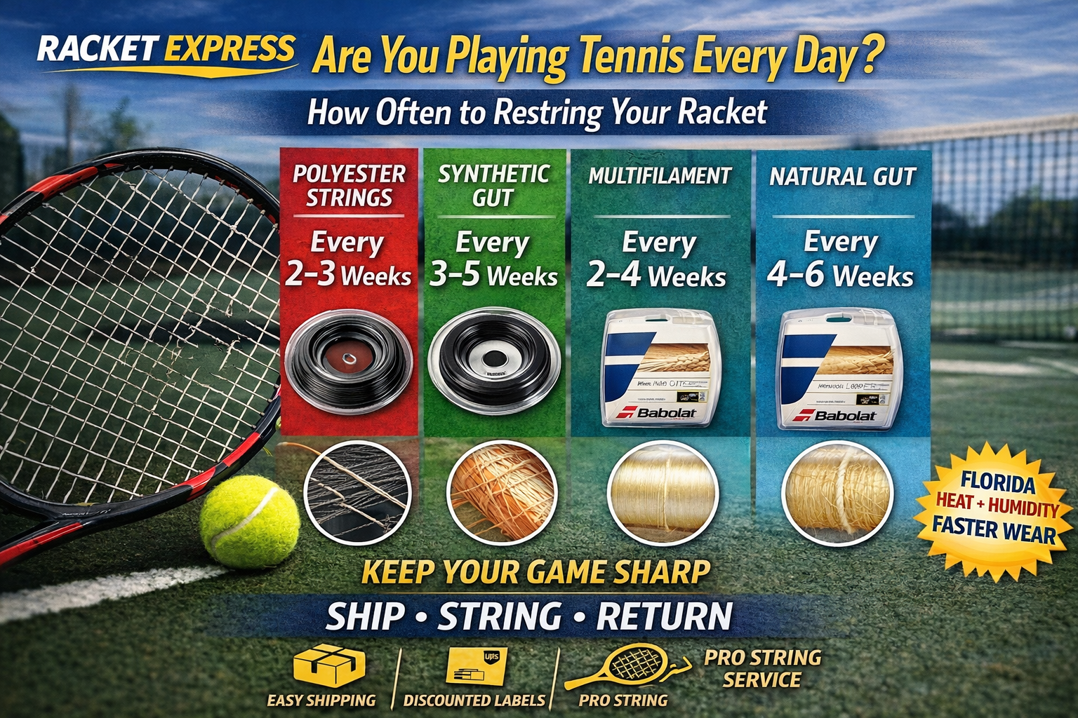 Playing Tennis Every Day? Here’s How Often You Should Restring Your ...